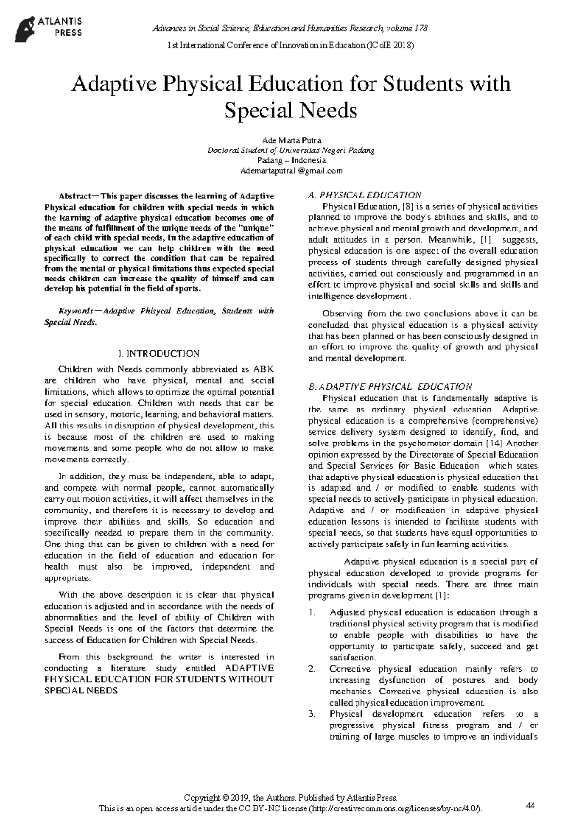 55912866 - Adaptive Physical Education for Students with Special Needs ...