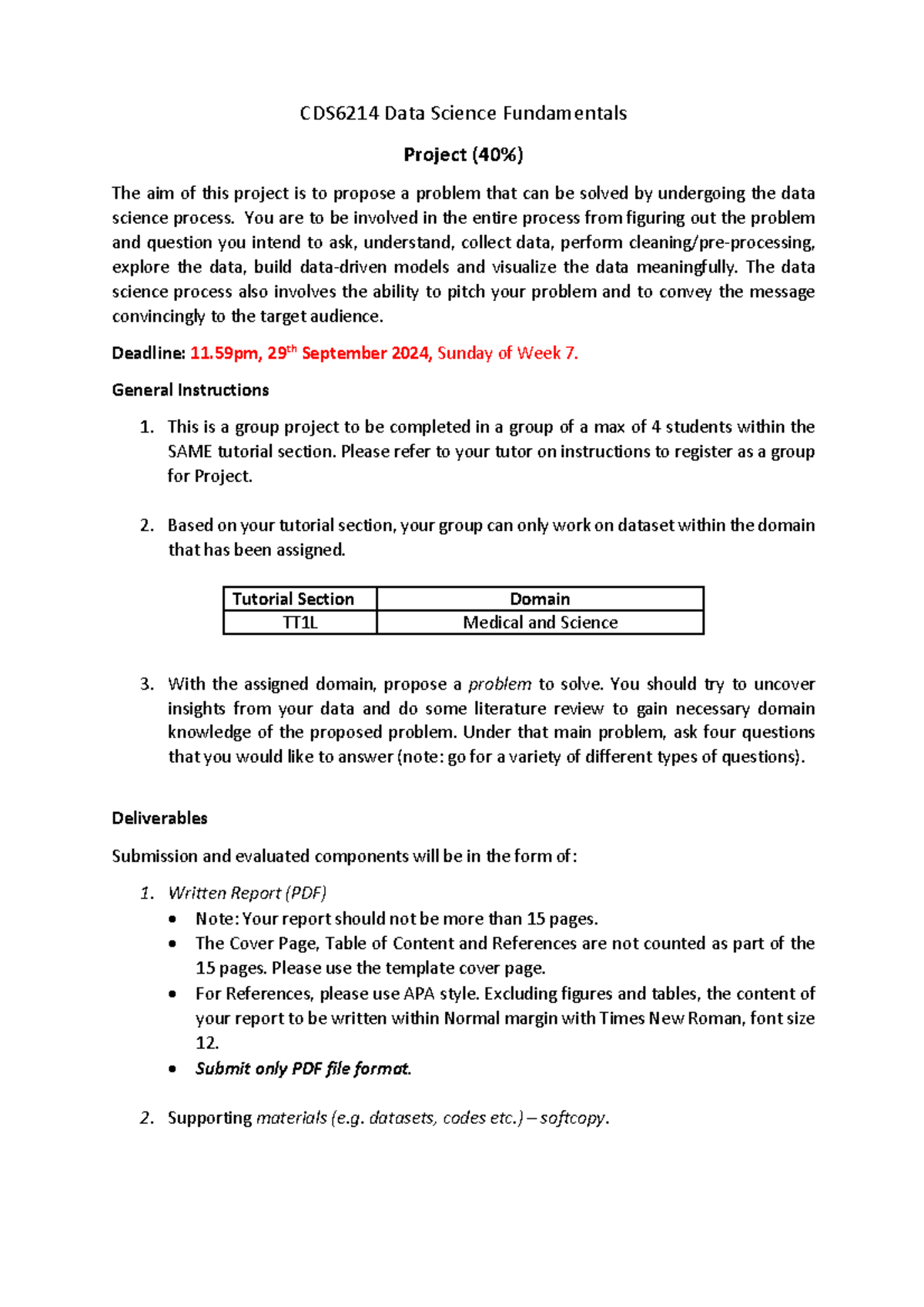 CDS6214-Project(40%) - CDS6214 Data Science Fundamentals Project (40%) The aim of this project ...