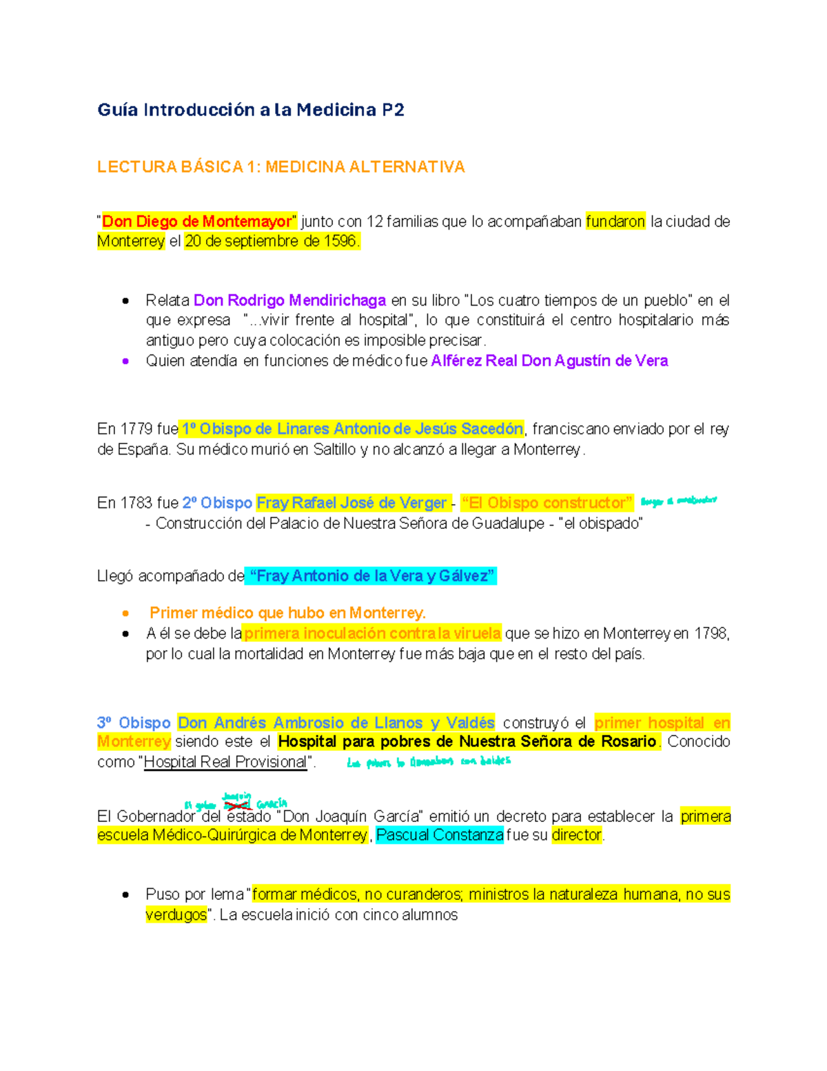 Intro 2 - guia, segundo parcial - Guía Introducción a la Medicina P ...