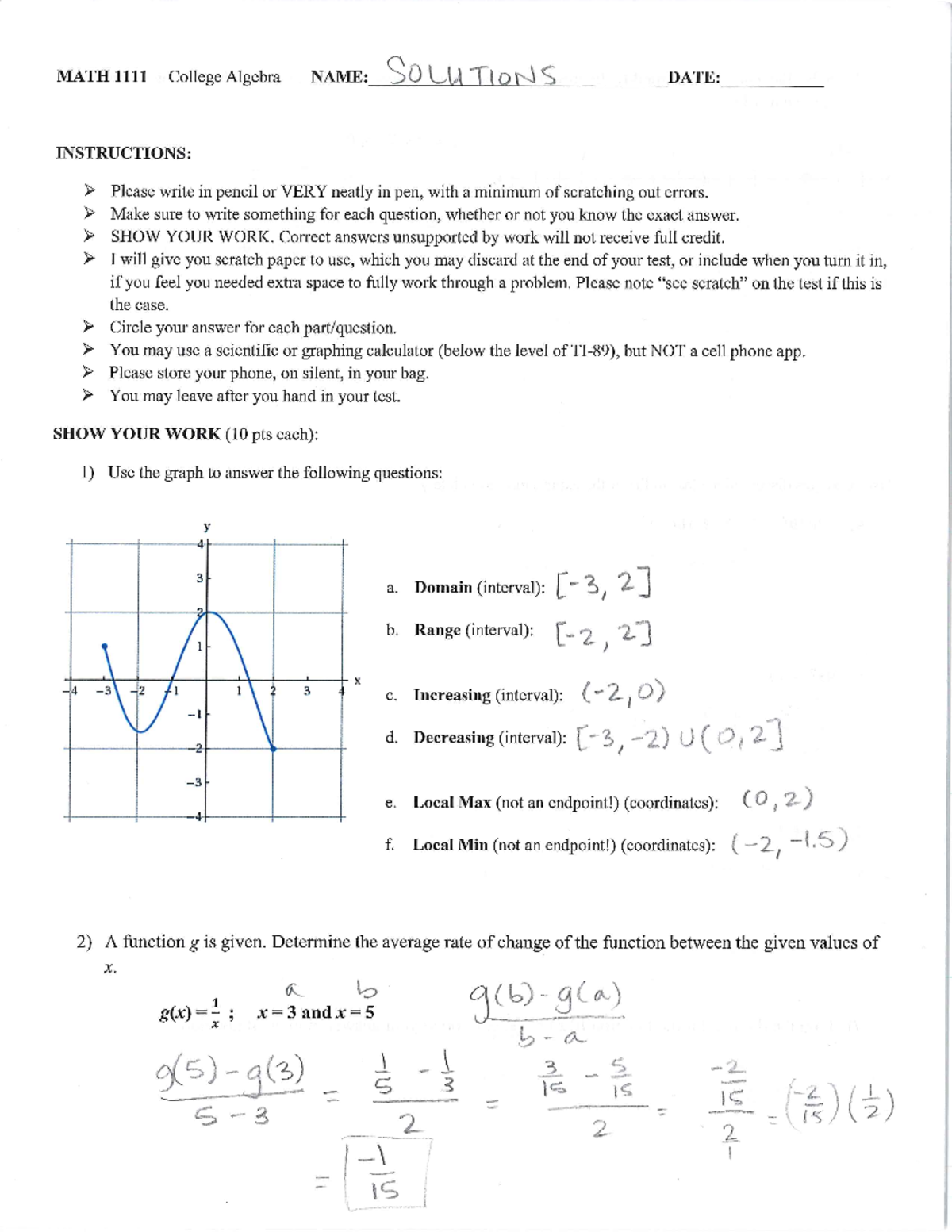 1111 - Study this and you will be successful in Math1111 with McInnis ...