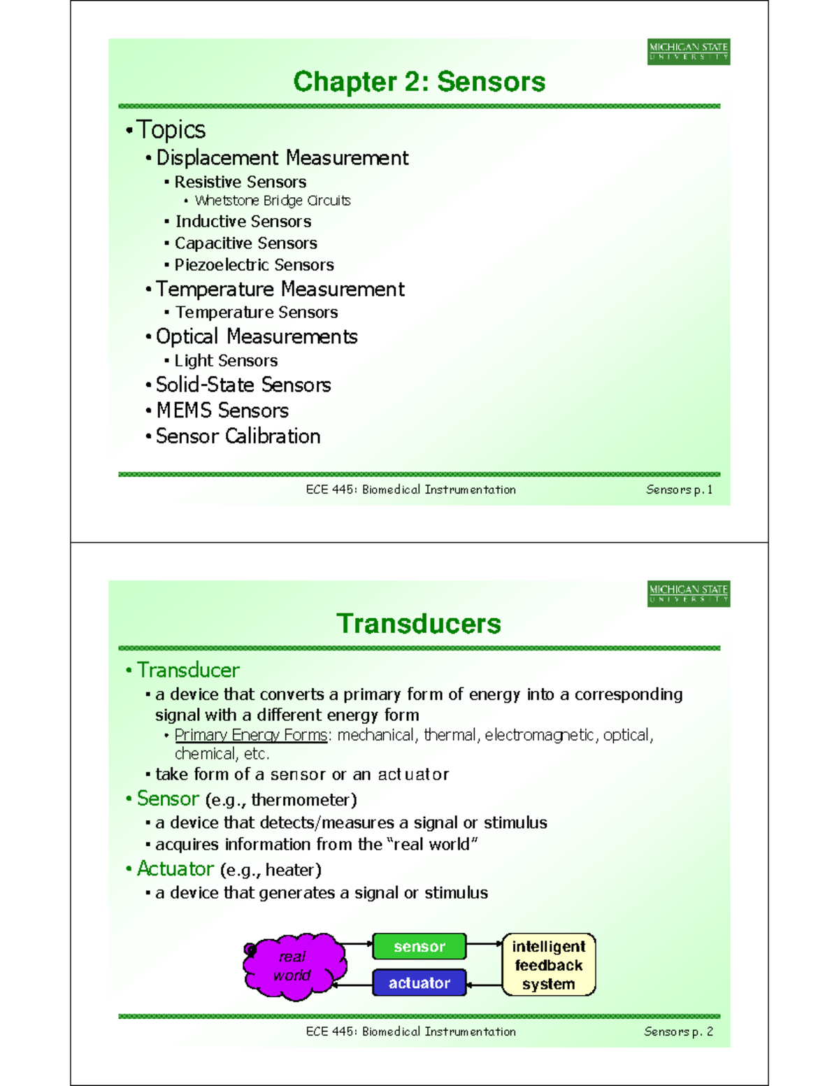 4-Sensors ch2 - Useful - Chapter 2: Sensors • Topics • Displacement ...