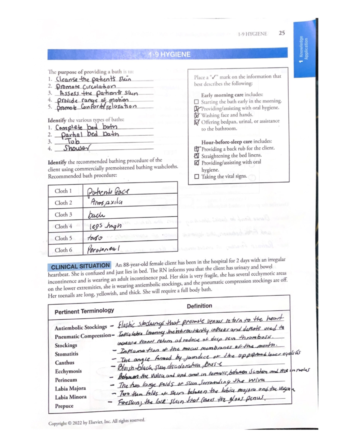 1-9 Hygiene - Stat - HYGIENE 25 HYGIENE The purpose of providing a bath ...