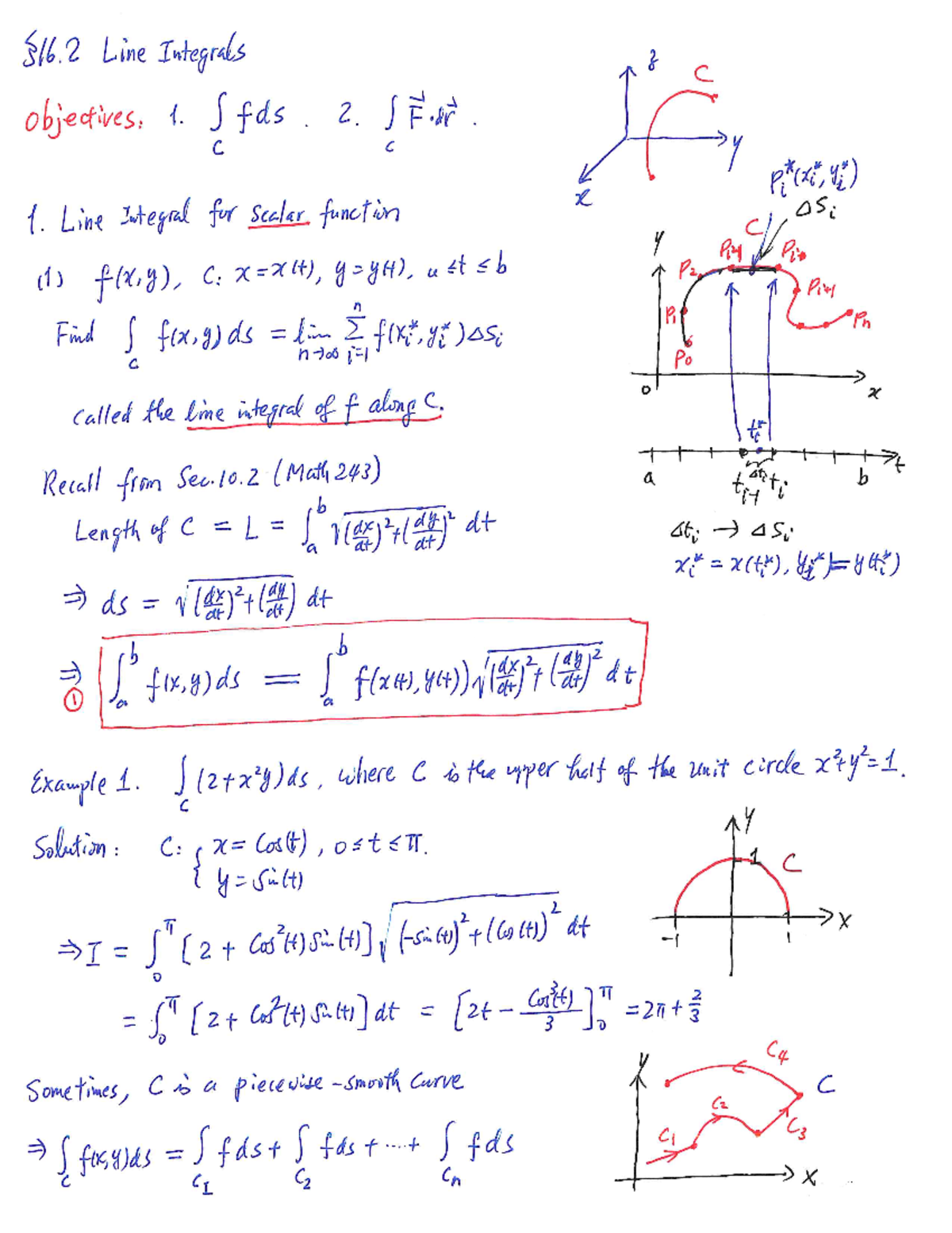 Lecture note for sec - Dai Summer 2022 Calculus IV Online Course - MATH ...