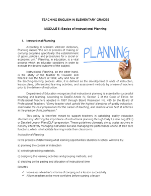 Module 4 - Lesson 4- Study Guides - TEACHING ENGLISH IN ELEMENTARY ...