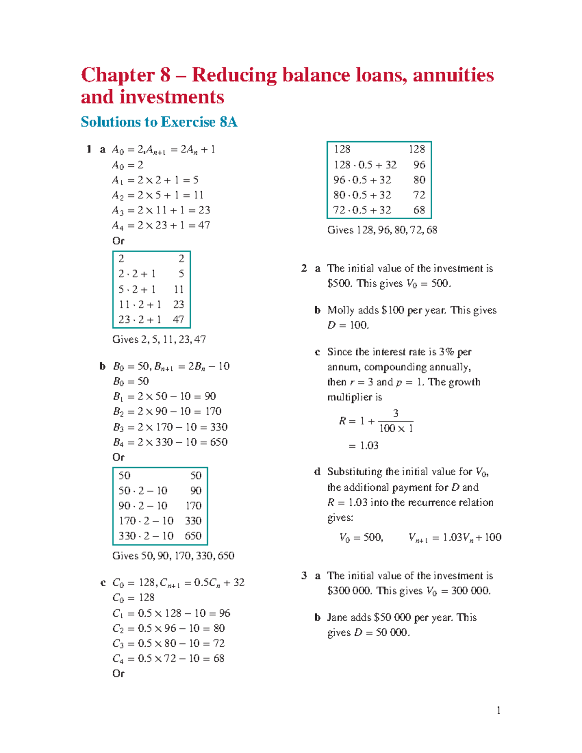 Chapter 8 Worked Solutions - Chapter 8 – Reducing balance loans ...