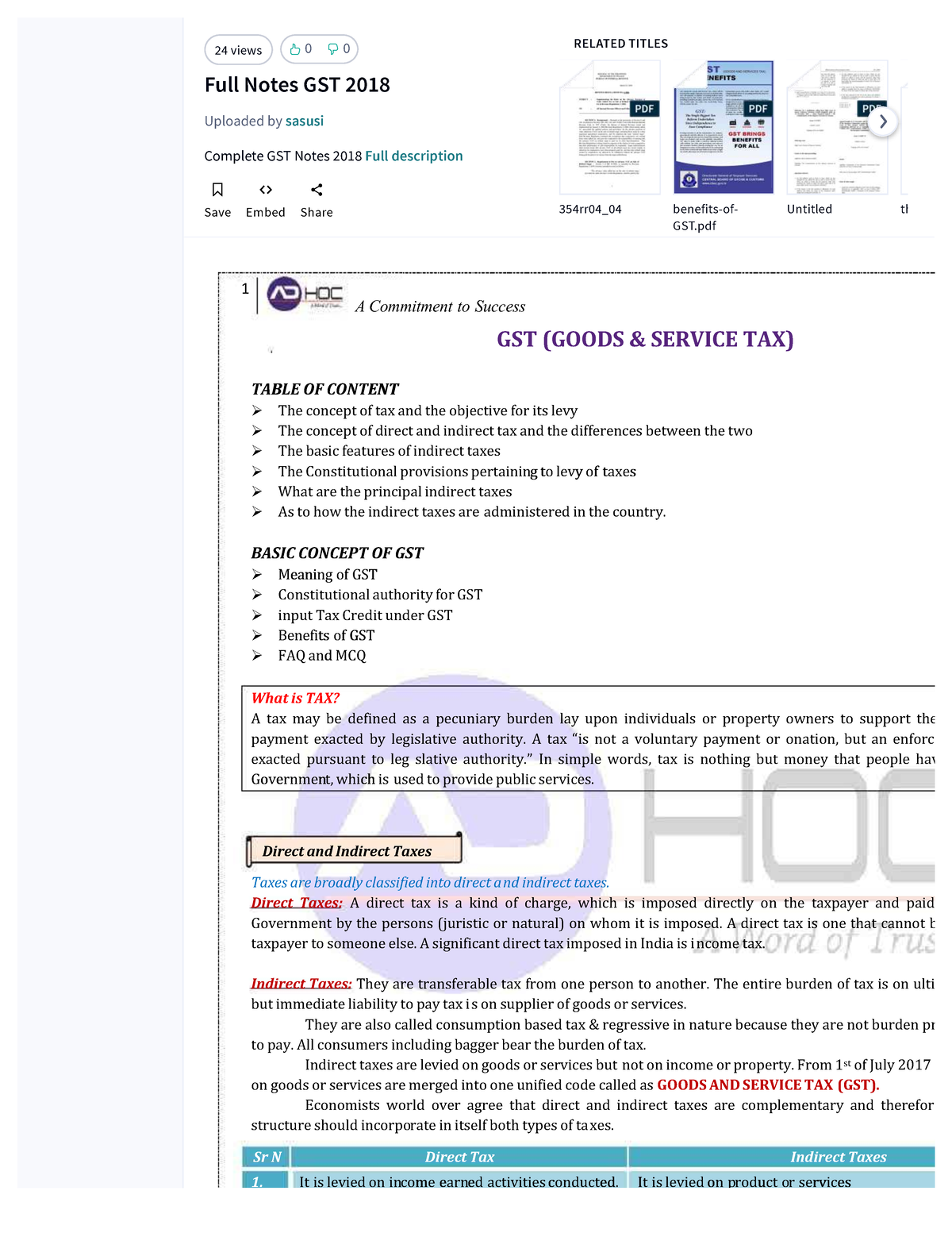 Pdf-full-notes-gst-2018 compress - Full Notes GST 2018 Uploaded by ...