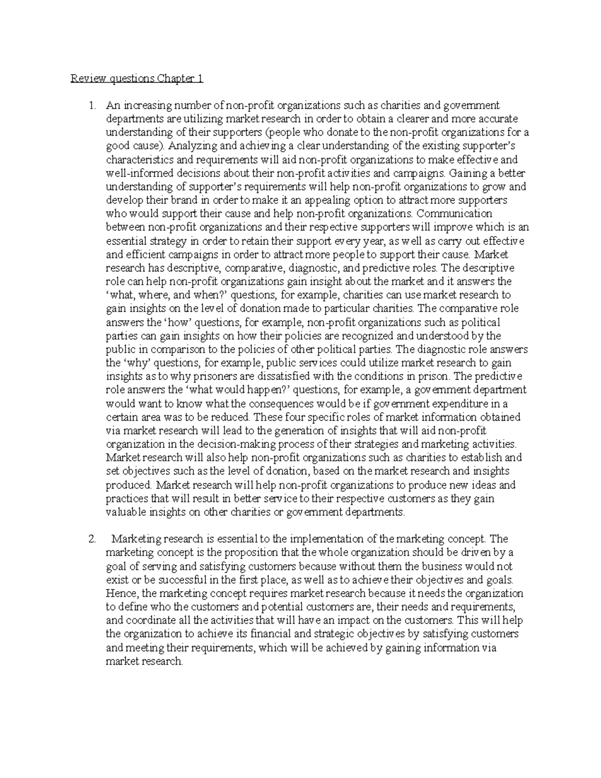 Review questions Chapter 1 - qualititative research techniques - Review ...