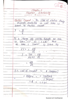 Electric Charges and Fields - PHYS 253 - Studocu