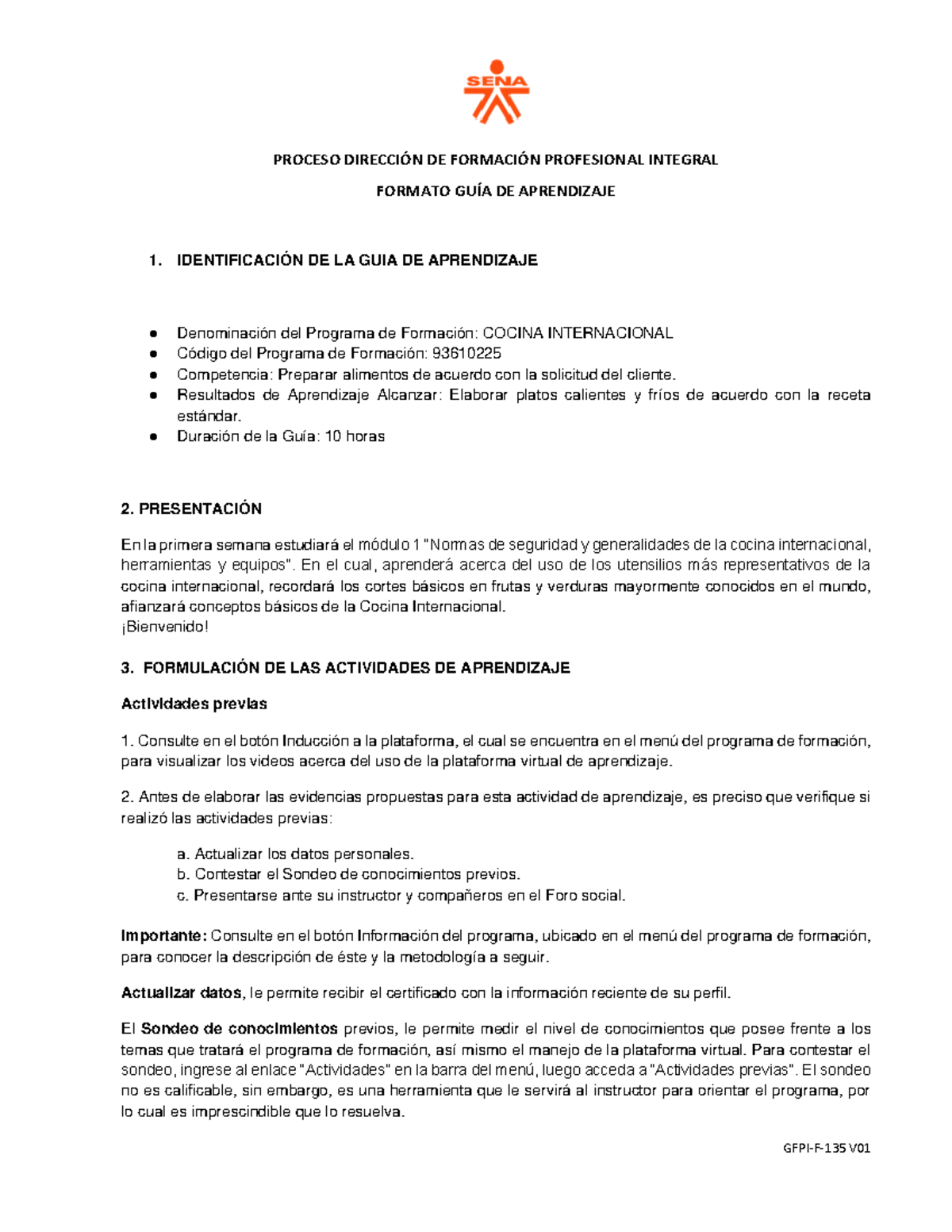 Guia Aprendizaje 1 - PROCESO DIRECCI”N DE FORMACI”N PROFESIONAL INTEGRAL FORMATO GUÕA DE ...