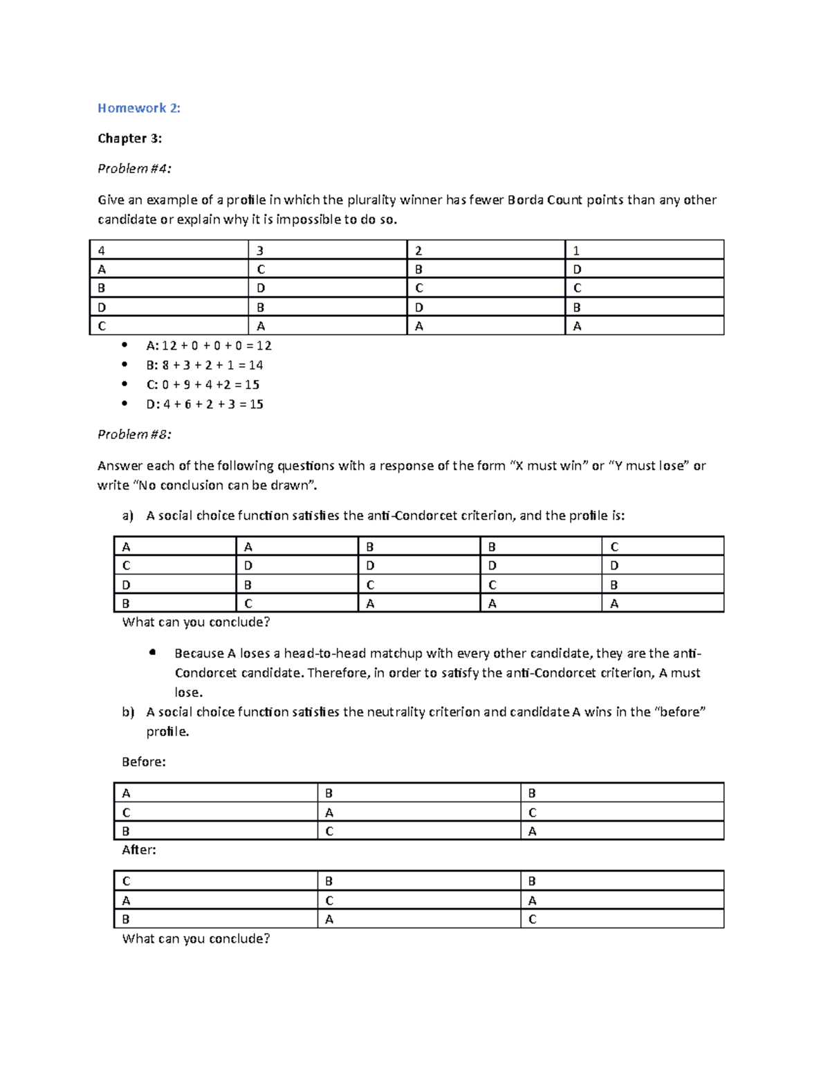 Homework 2 - HW 2 - Homework 2: Chapter 3: Problem #4: Give an example ...