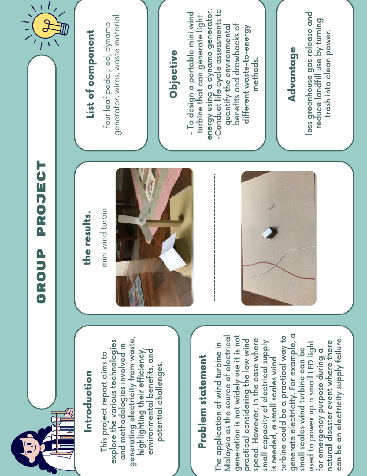 Poster project - GROUP PROJECT Introduction the results. List of ...