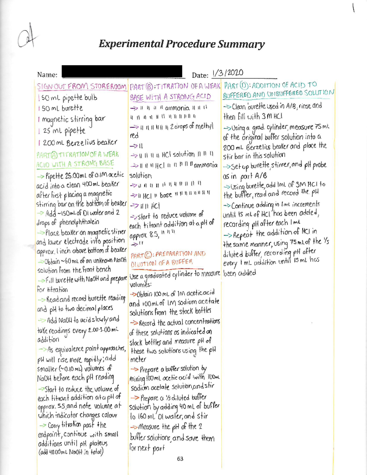 EPS sample 3 - EPS - Chem 123L - Studocu