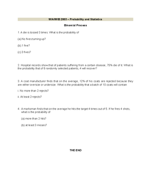 Tutorial 04 - WIA/WIB 2003 – Probability and Statistics Continuous ...