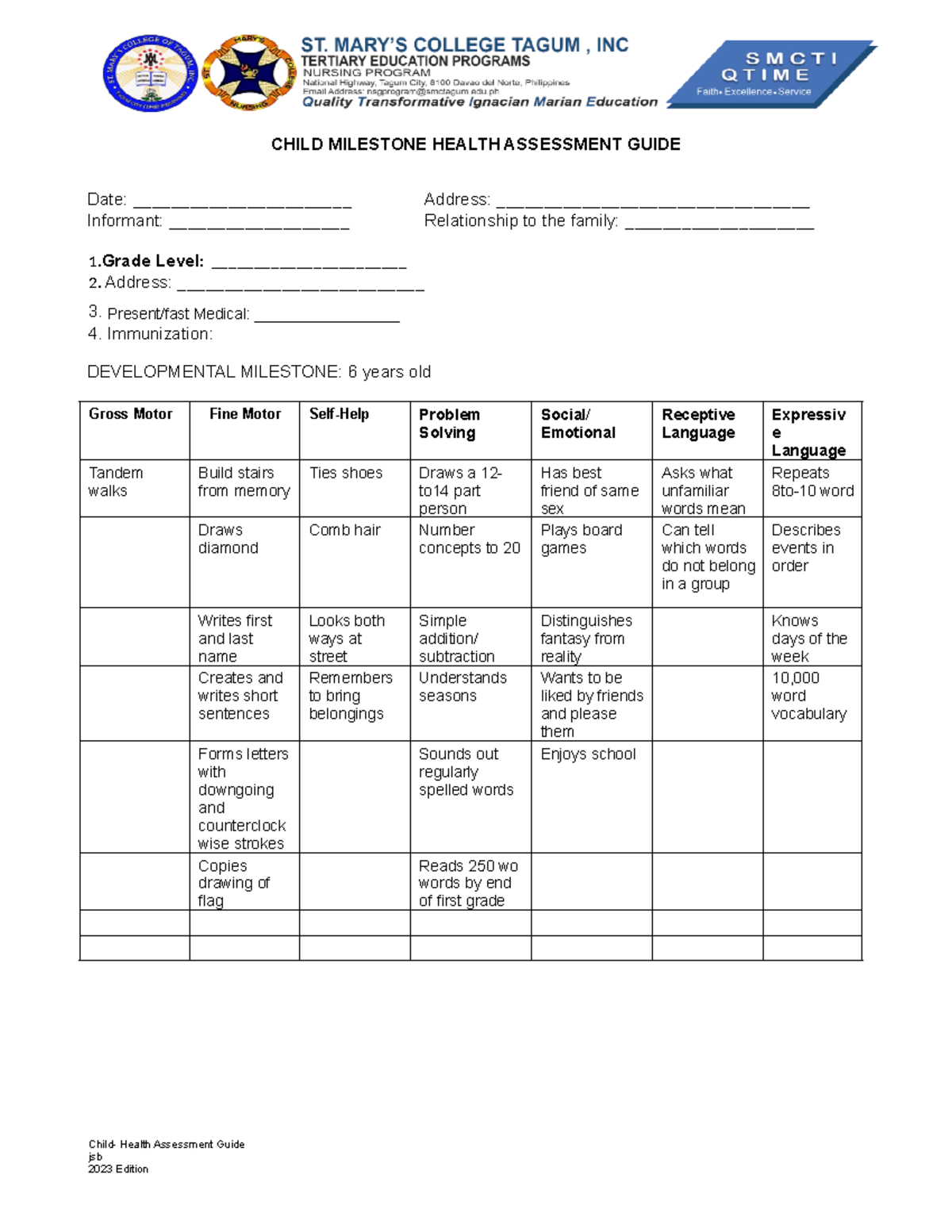 Child 1 COPY- Child-COPY- Child- Health- Assessment- Guide-1 - CHILD ...