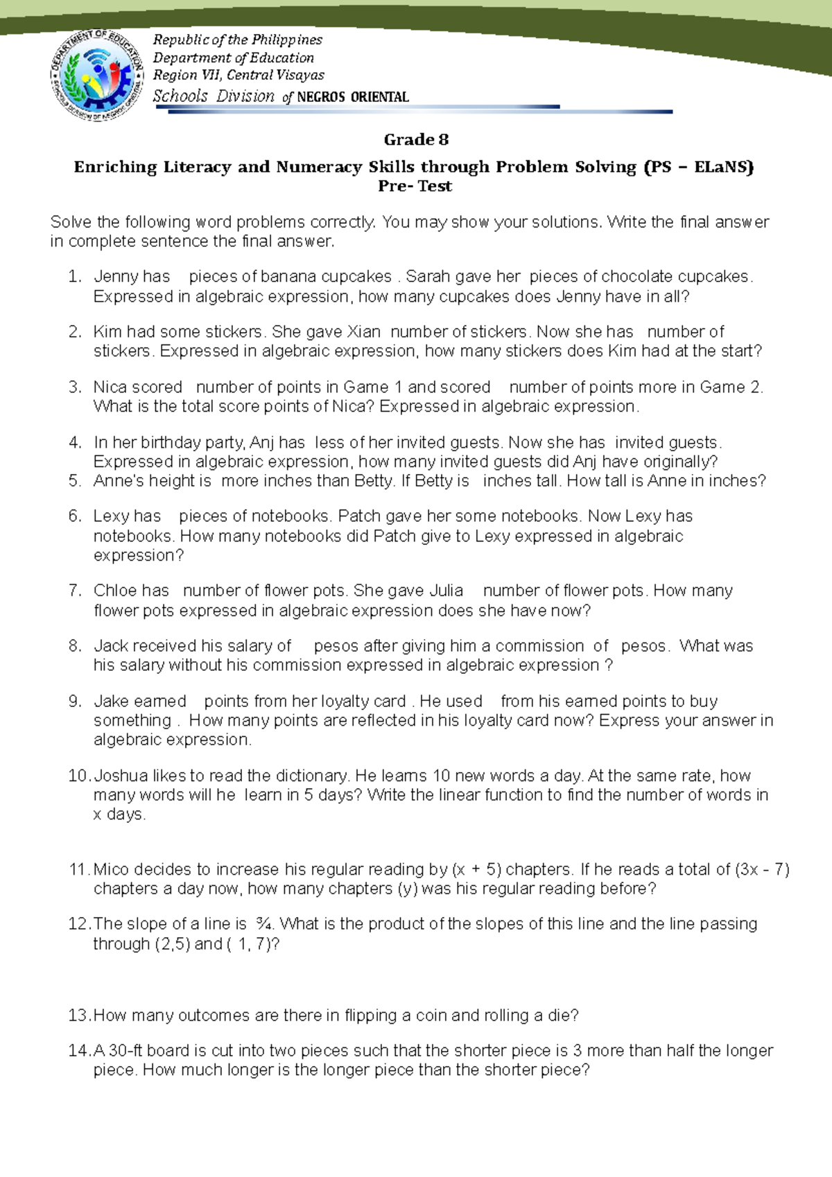 Grade-8 Enriching-Literacy-and-Numeracy-Skills-through-Problem-Solving ...