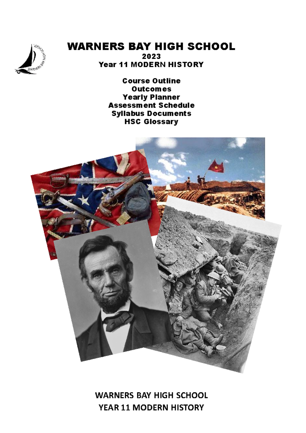 2023 Year 11 Modern History Course Booklet - WARNERS BAY HIGH SCHOOL ...