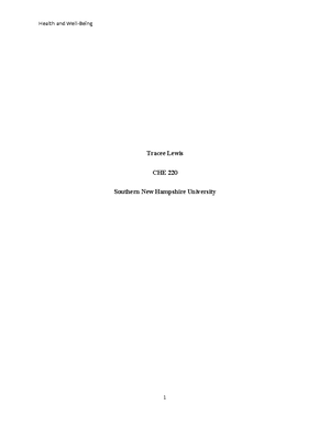 CHE 320- 7-2 Final Project Submission-Disease Summary - Lisa Wilson CHE ...