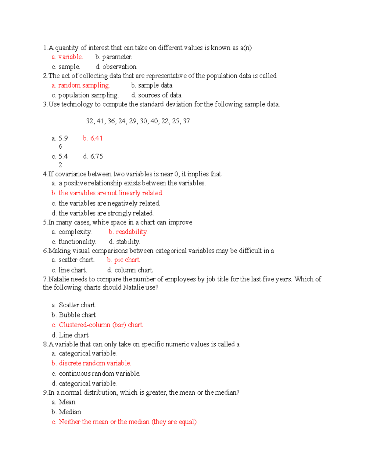 Đề KT bù - Asignment - 1 quantity of interest that can take on ...
