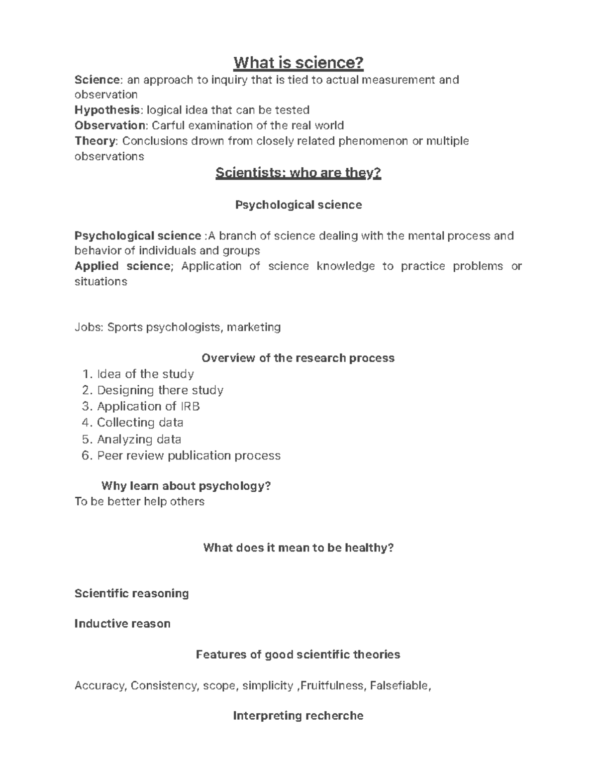 What Is Science Part 2 1 2 3 4 5 6 What Is Science Science An