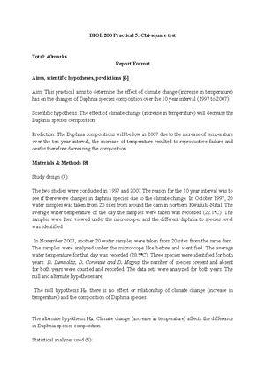 3. Biol200 Project Guidelines - Biol200 Project. Applying Toolkit Skills to a Practical ...