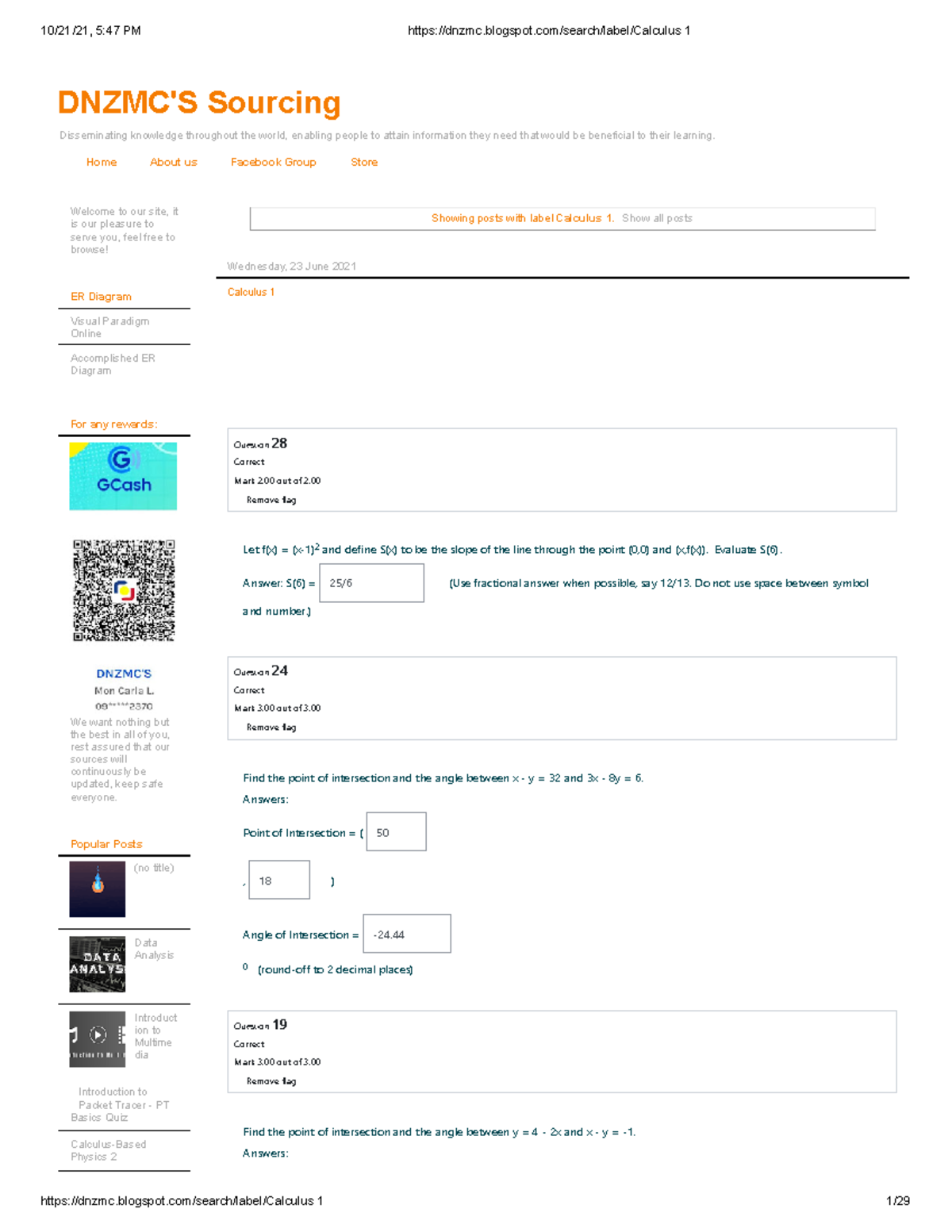 Calculus 1 - DASDAS - Disseminating knowledge throughout the world ...