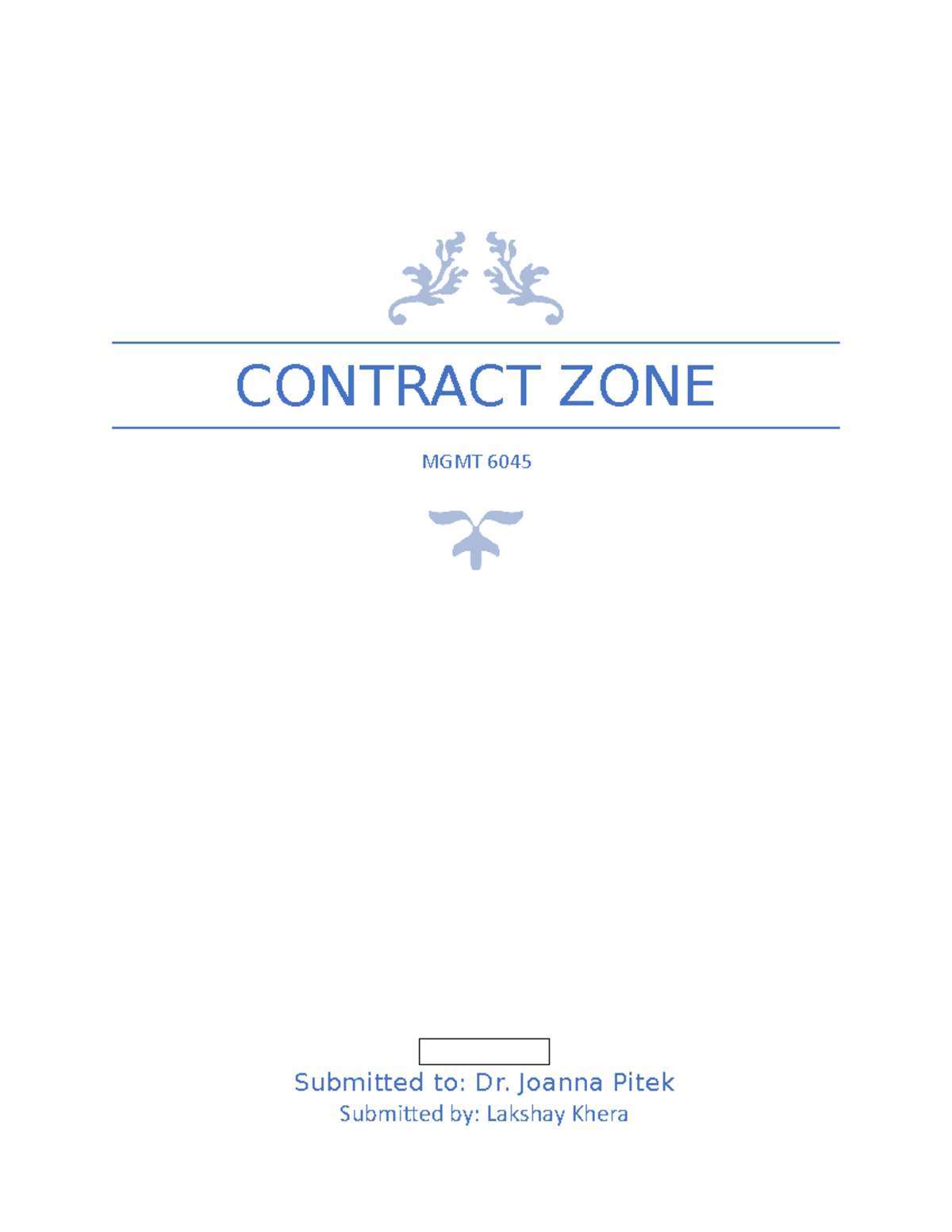 Contract zone is the zone of possible agreement - CONTRACT ZONE MGMT ...