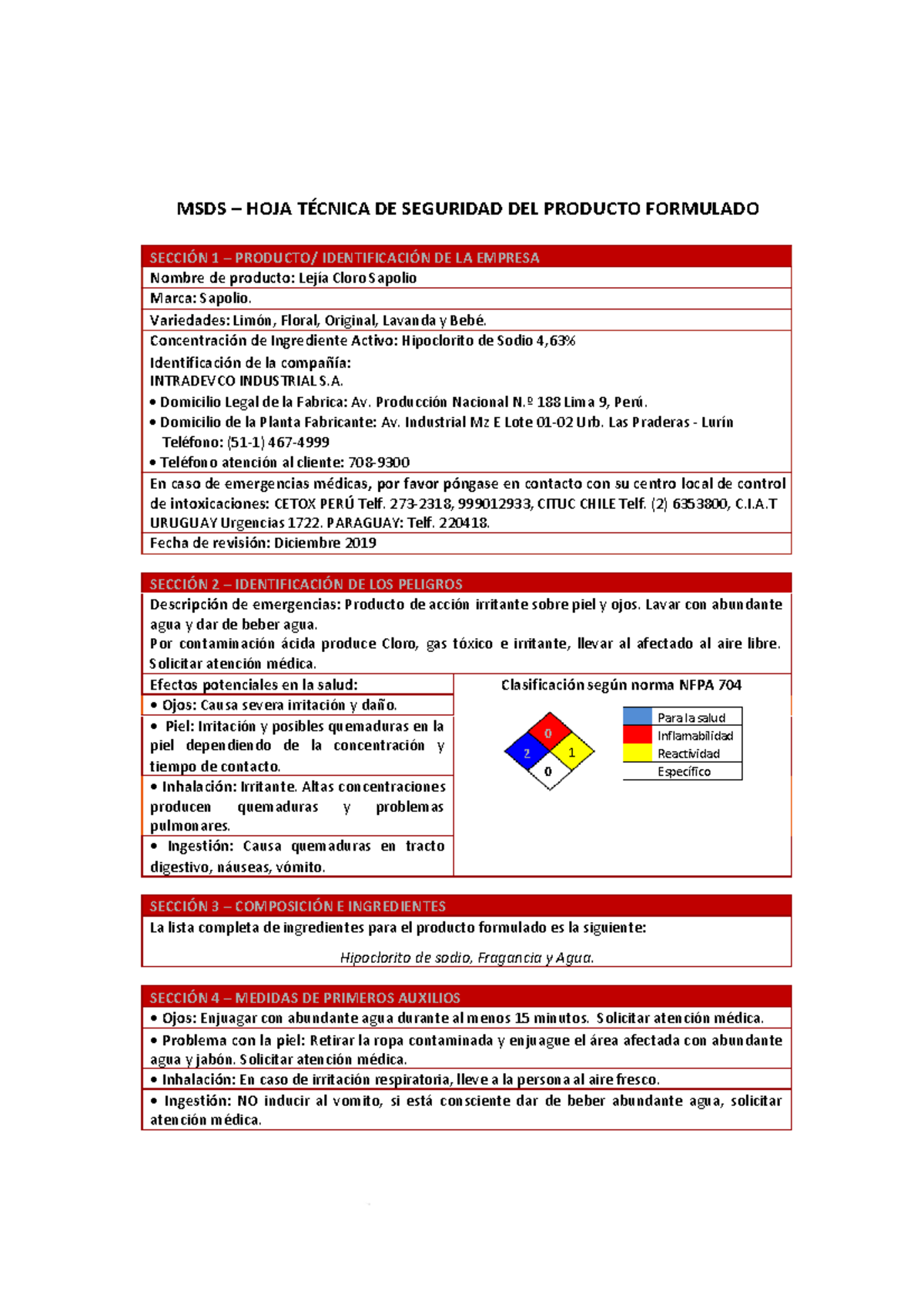 Hoja-msds-de-la-lejia-sapolio compress - MSDS – HOJA TÉCNICA DE ...