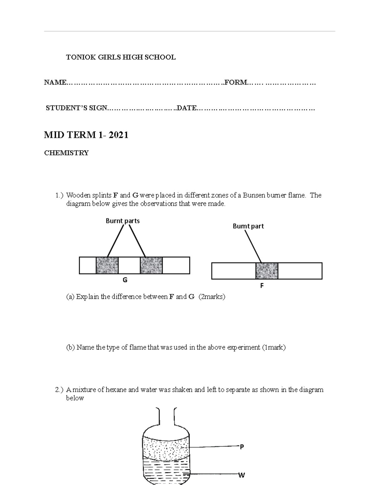 CHEM F1 evans - Once you complete the job and it goes through ...