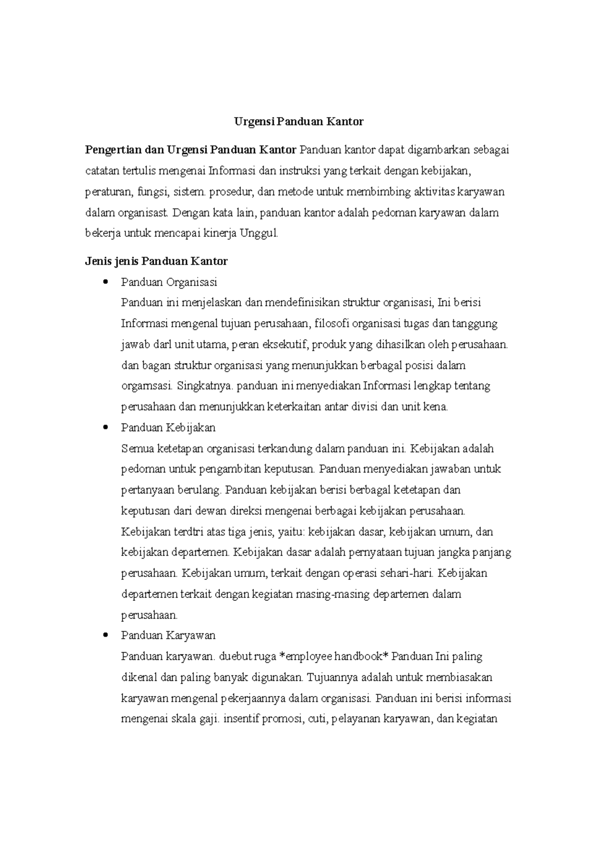 Panduan Kantor - A lecture note is the Definition and Urgency Guide ...