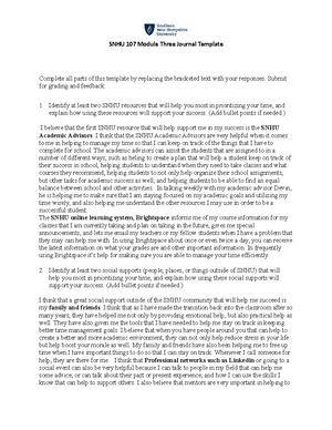 [Solved] Choose two SNHU resources departments and resources that are ...