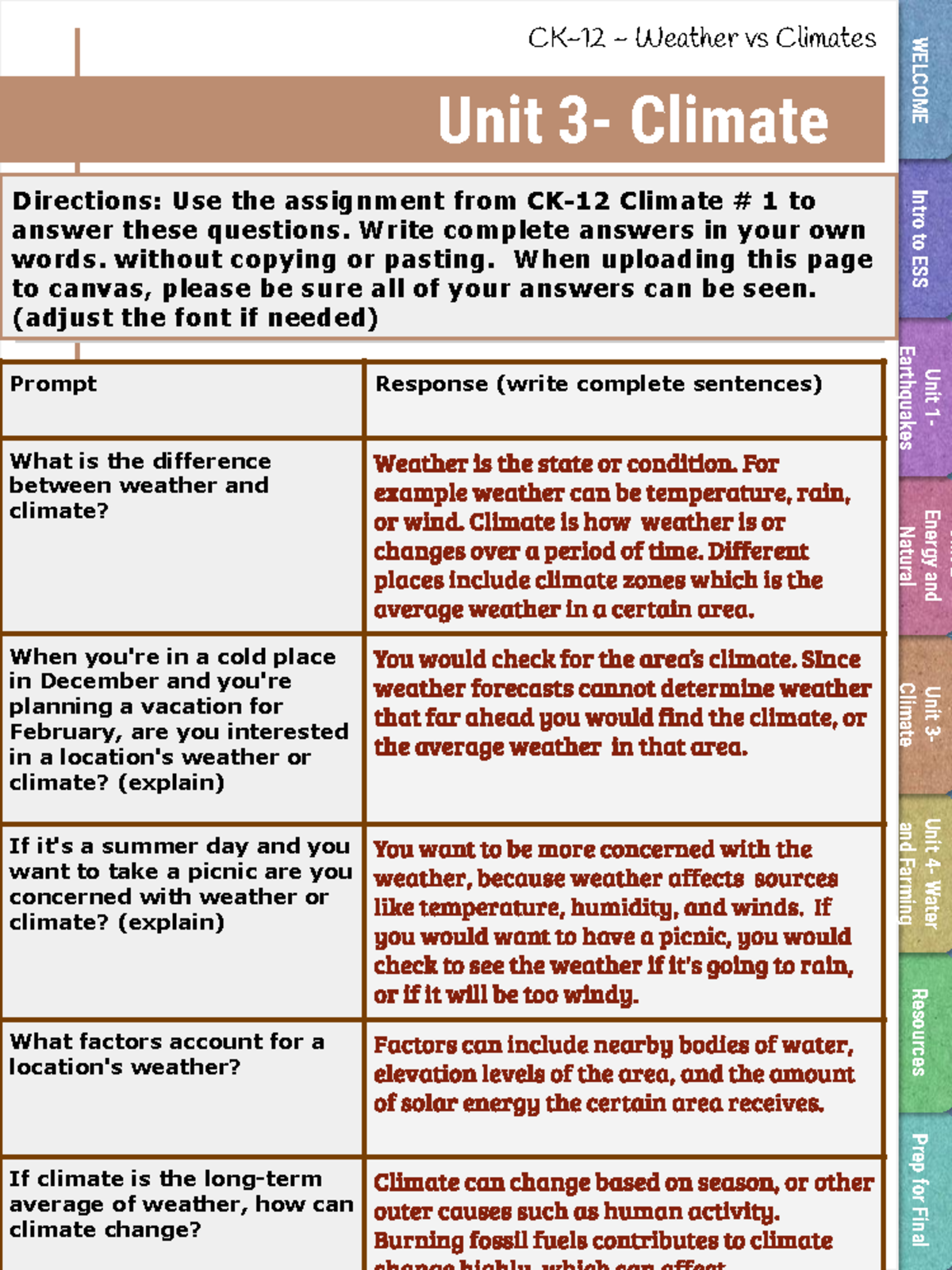 Climate and weather - SLIDESMANIA SLIDESMANIA Unit 3- Climate WELCOME ...