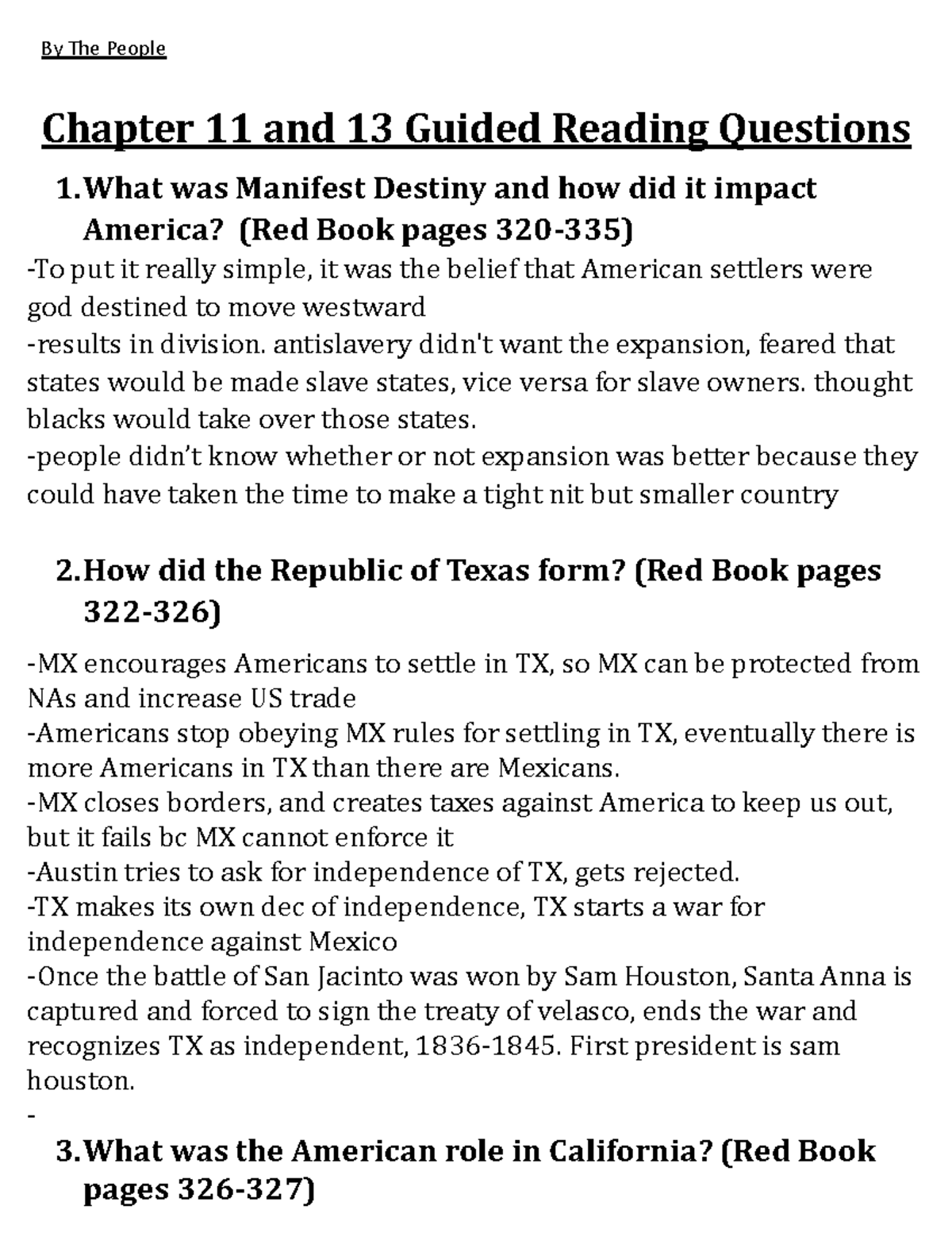 Period 5 Chapters 11 And 13 Summary Chapter 11 And 13 Guided Reading