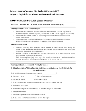 Goodell - Review materials - GOODELL'S READING SKILLS LADDER Basic ...