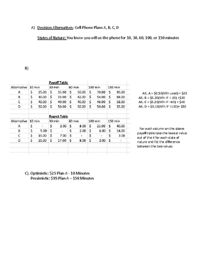 ADMN 580 Review 1 - ADMN 580 Review Chapter 1: 10 OM Strategy Decisions ...