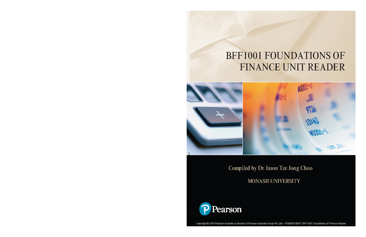 Foundations of Finance Unit Reader BFF1001 (Custom... - (BFF1001 ...
