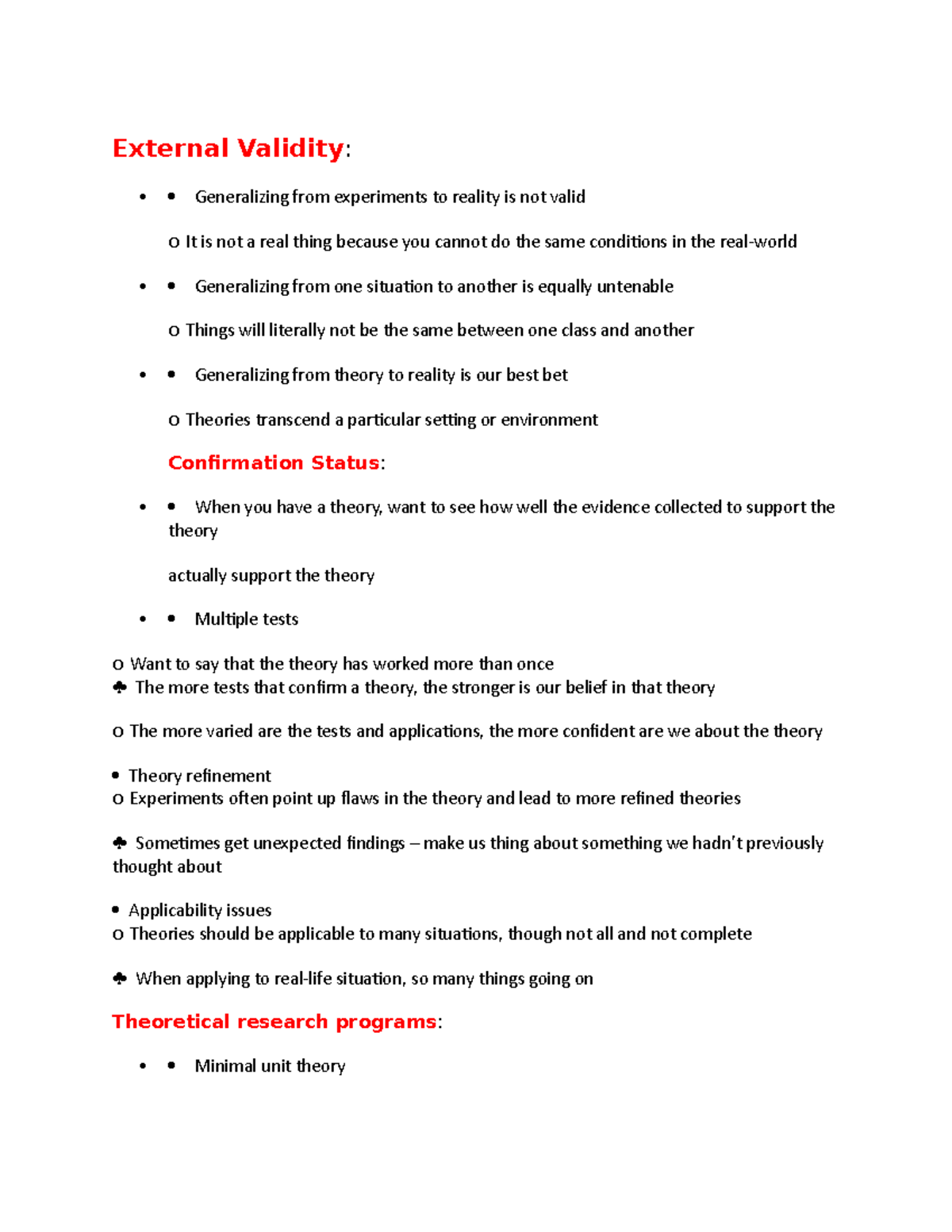 External Validity - PSYC 101 - External Validity: Generalizing from ...