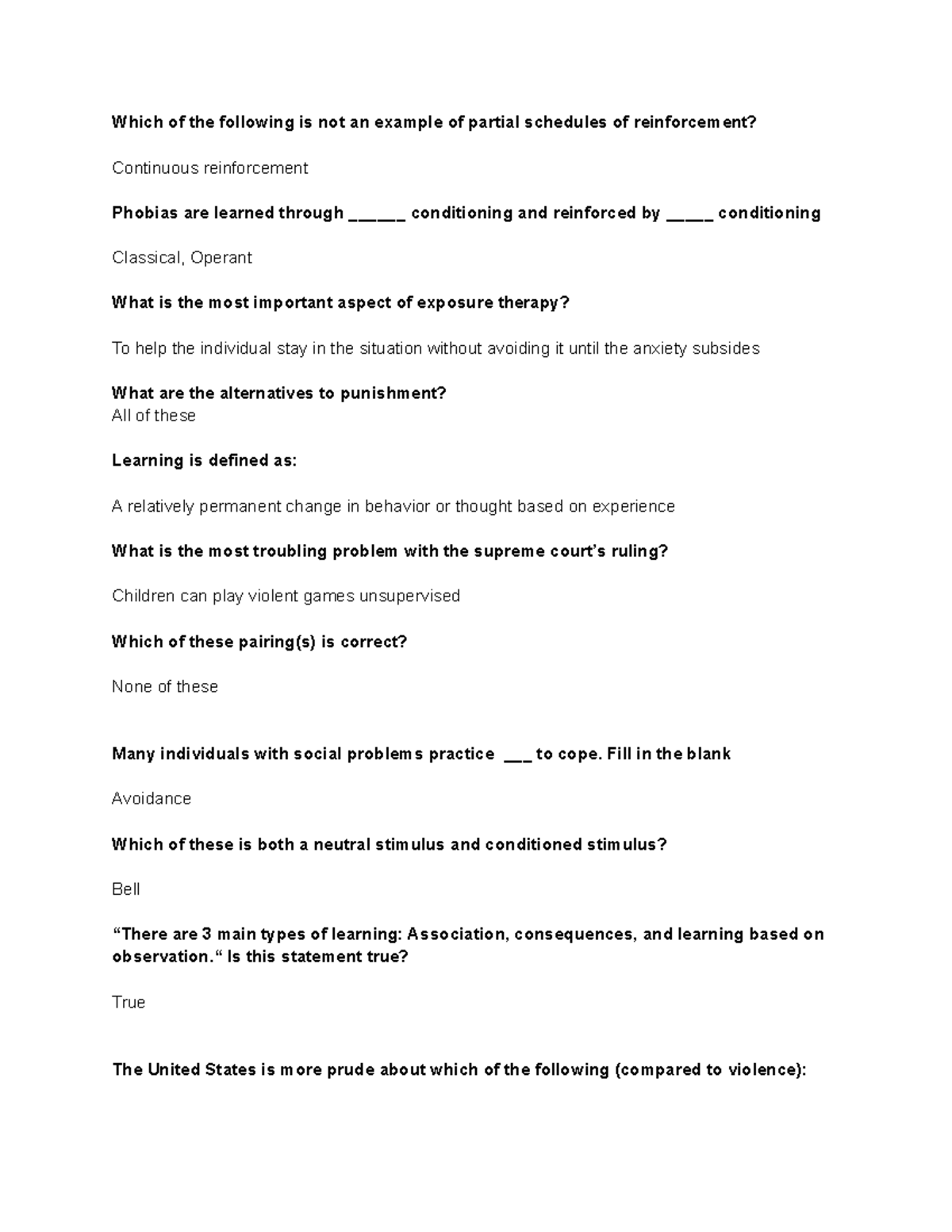 Video Assignment Notes And Answers Which Of The Following Is Not An