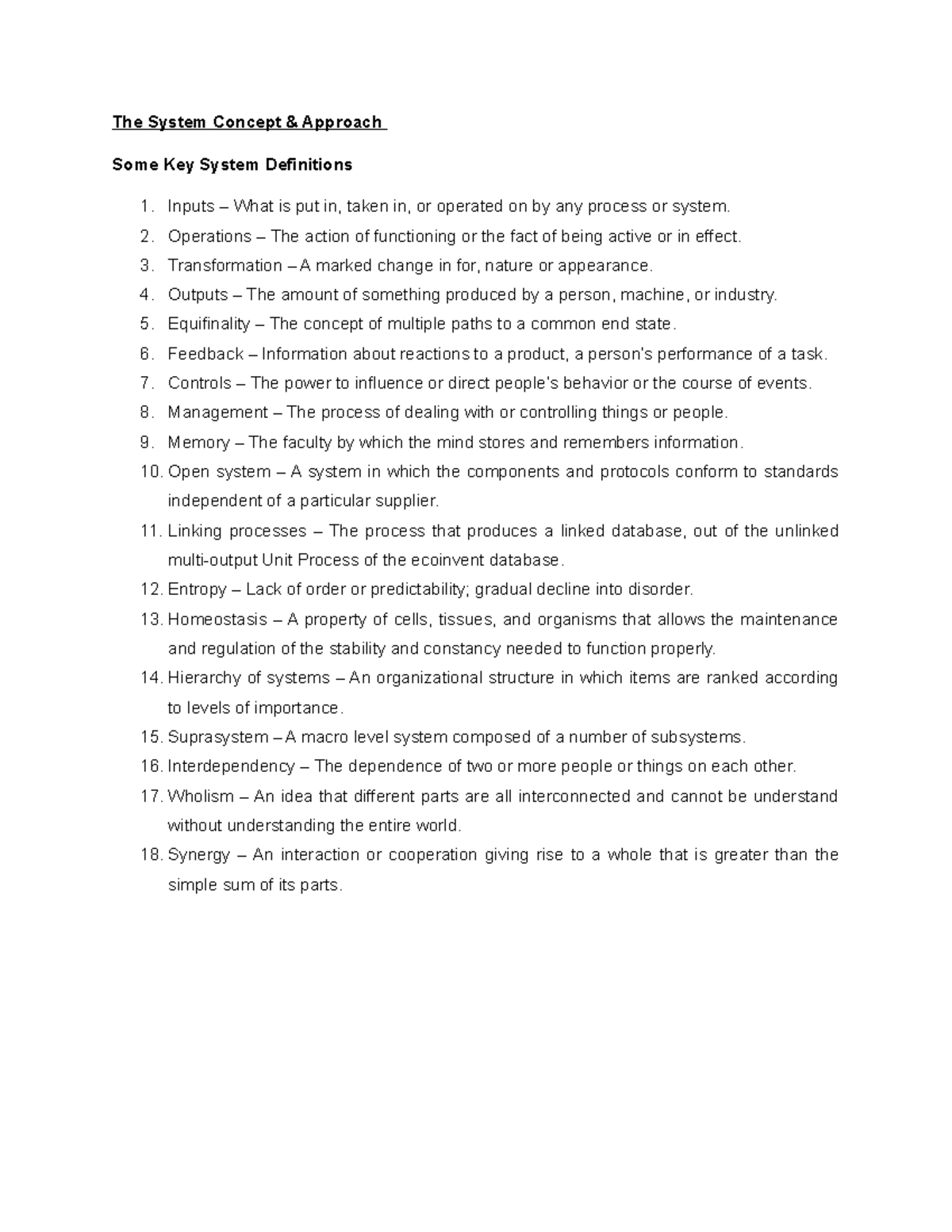 The System Concept, system key definitions - The System Concept ...