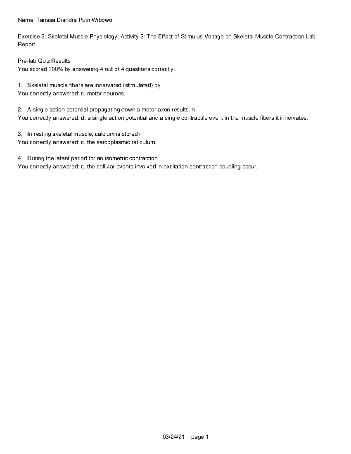 PEX- Exercise 02-02 in english language - Name: Tarissa Diandra Putri ...