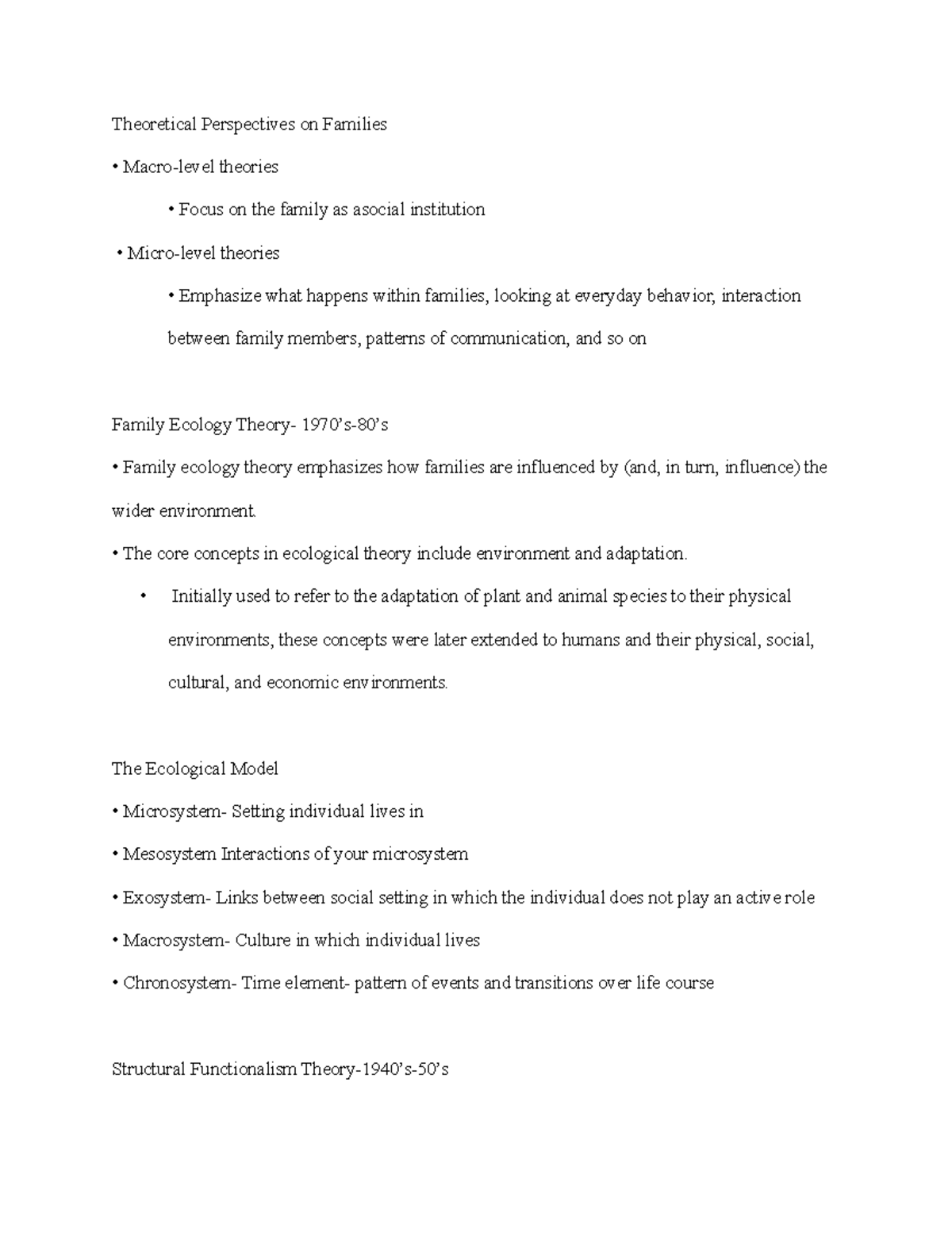 Cfs ch 2 part 2 - CFS 220 chapter 2 lecture - Theoretical Perspectives ...