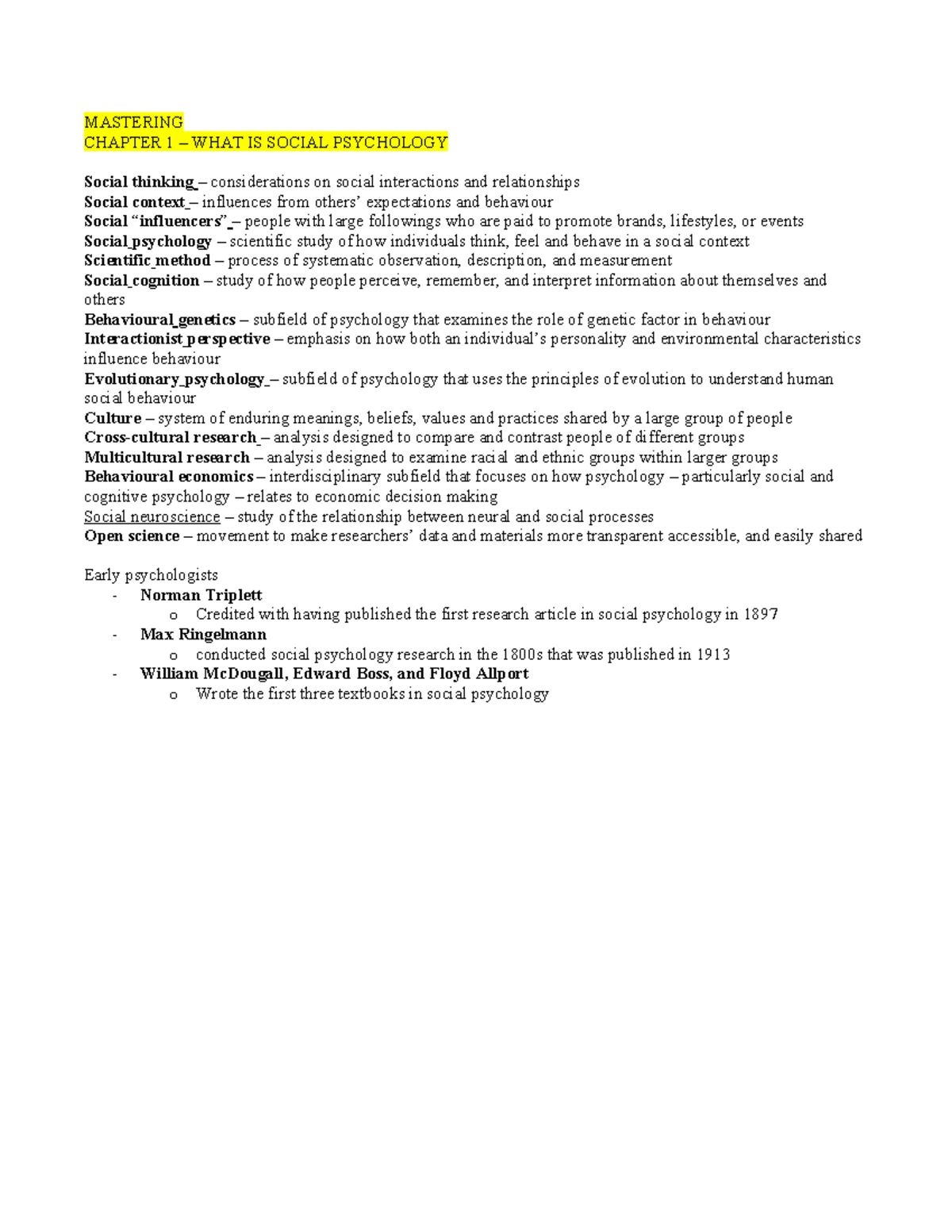 All key terms with definitions for 2C03 - MASTERING CHAPTER 1 – WHAT IS ...