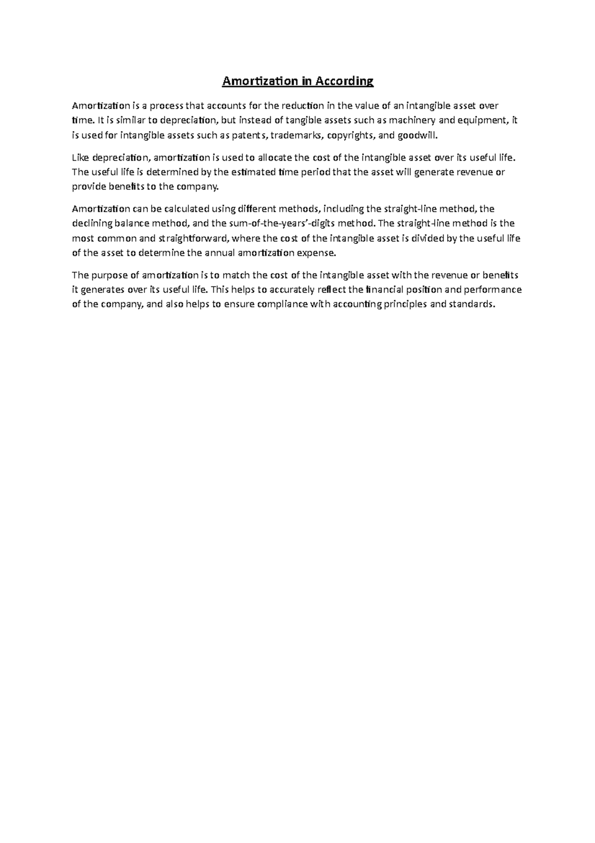 Amortization in Accounting - Amortization in According Amortization is ...