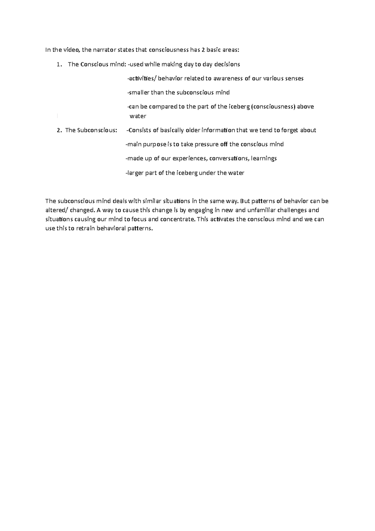 Asynchronous Activity - Video Summary of Levels of Consciousness ...