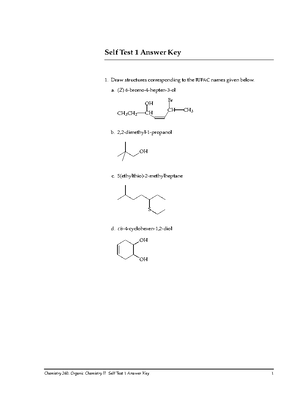 Selftest 04-answer-key - Self Test 4 Answer Key You wish to synthesize ...