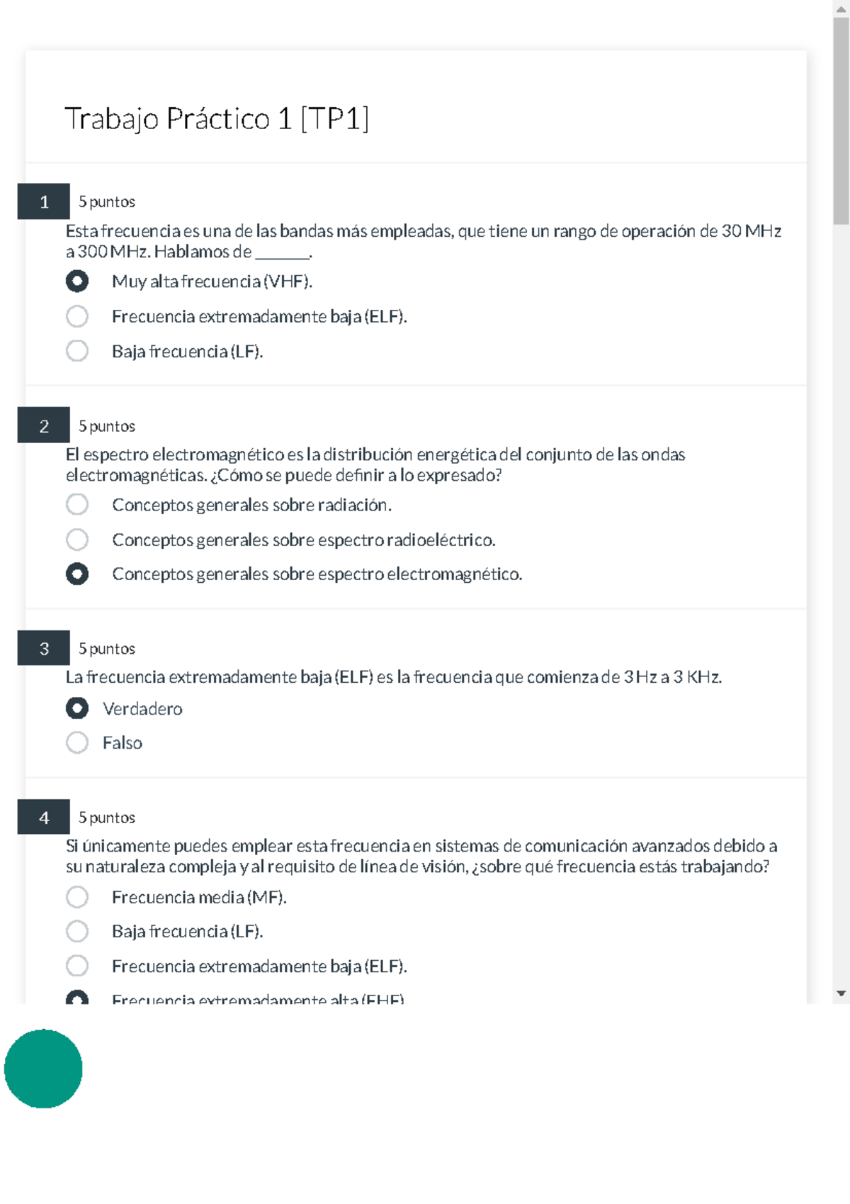 Trabajo Práctico 1 [TP1] 90% - 5 puntos Esta frecuencia es una de las bandas más empleadas, que ...