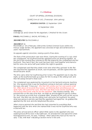 R v Miller - Case law - R v Miller WINCHESTER ASSIZES [1954] 2 QB 282 ...