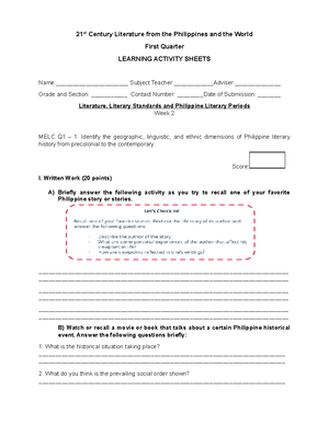 Activity-Sheets-complete-q1-21st-Century-Lit - 21 st Century Literature ...