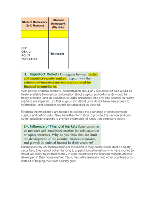 Exercise 3 Revision additional exercise 1 - Financial statement ...