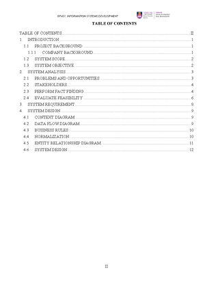 Tutorial Exercises DATA FLOW Diagram (DFD) - ISP451 INFORMATION SYSTEM DEVELOPMENT TUTORIAL DATA ...