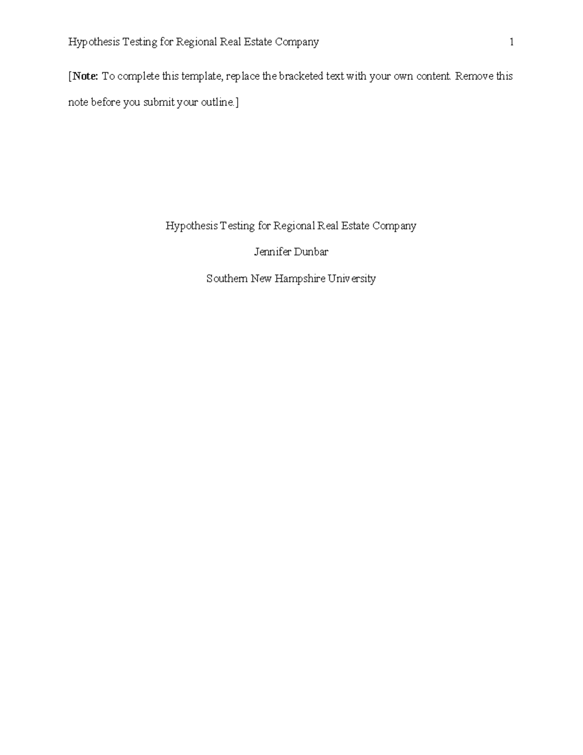 MAT 240 Module Five Assignment Template - [Note: To complete this ...